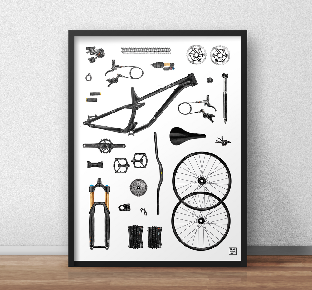TrailMaps.com | Art prints for Mountain Bikers & Cyclists