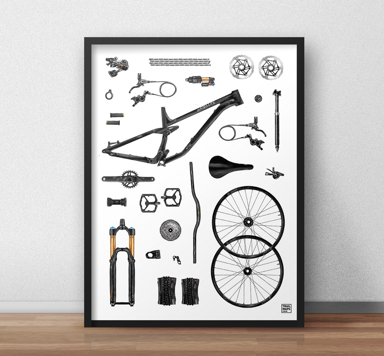 TrailMaps.com | Art prints for Mountain Bikers & Cyclists