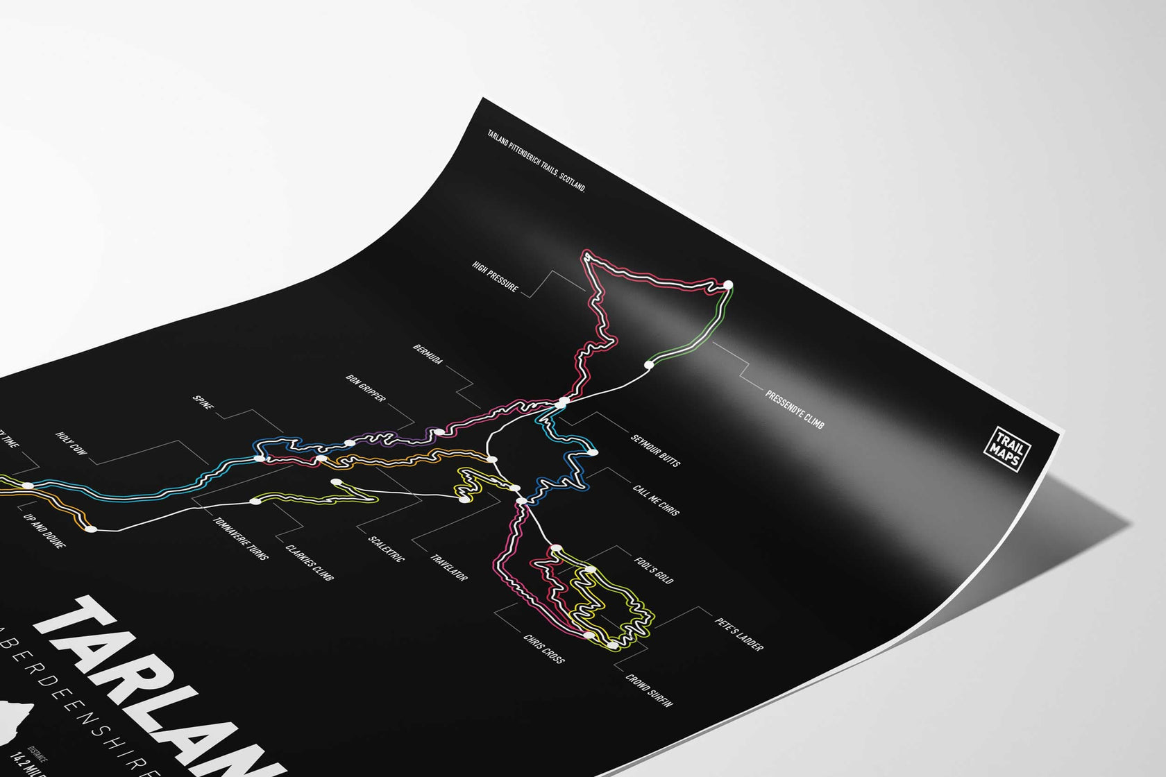 Tarland Mountain Bike Art Print – TrailMaps
