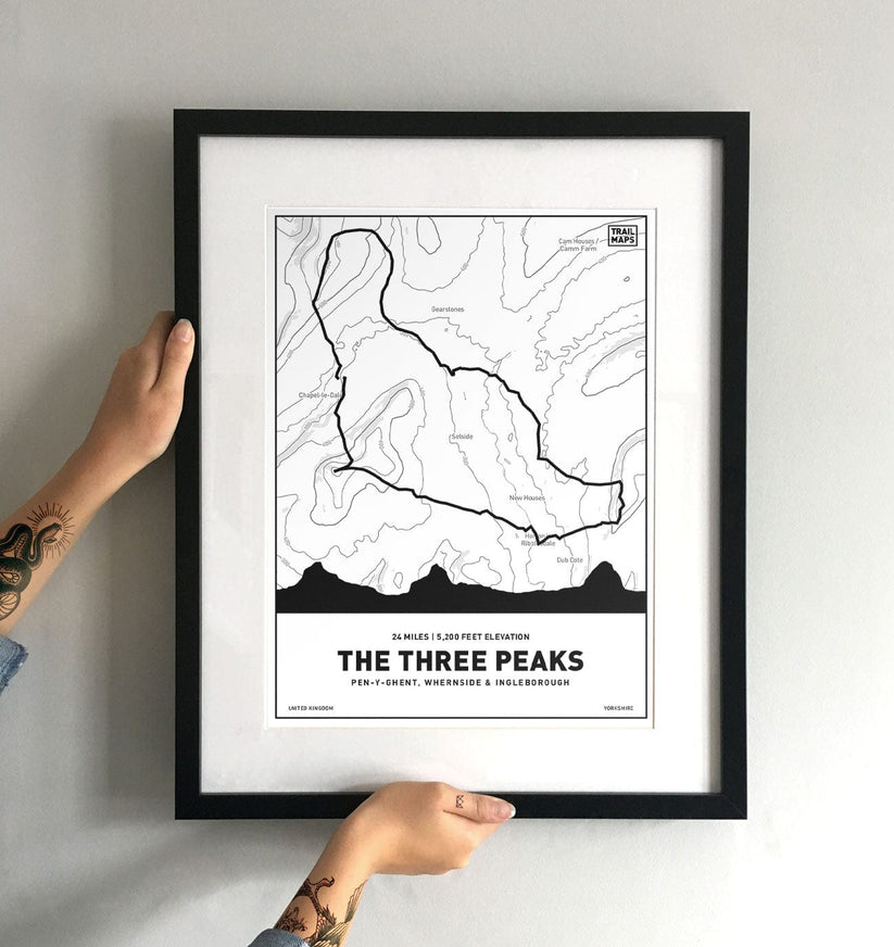 Yorkshire Three Peaks Challenge - White – TrailMaps