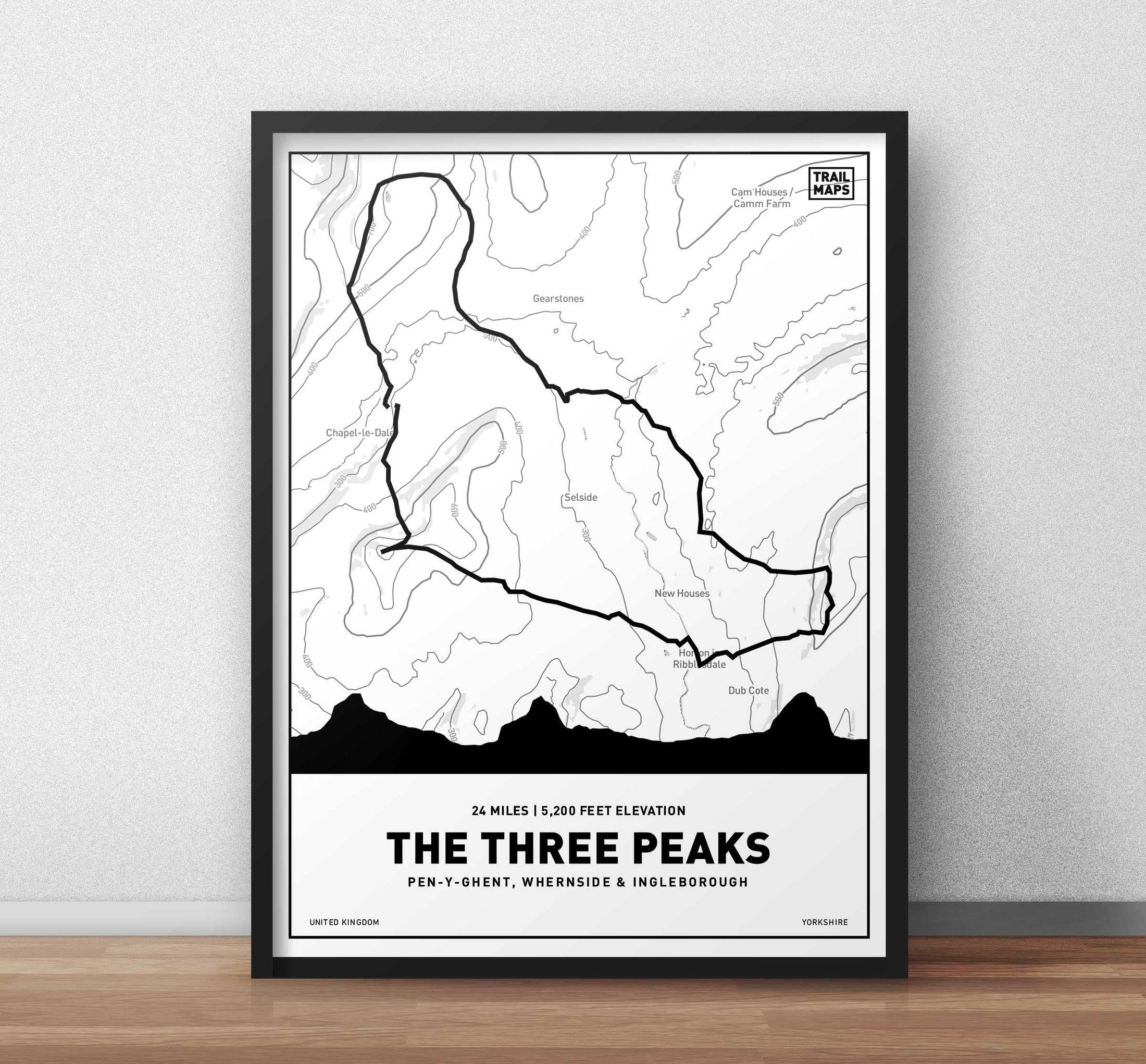 Yorkshire Three Peaks Challenge - White – TrailMaps