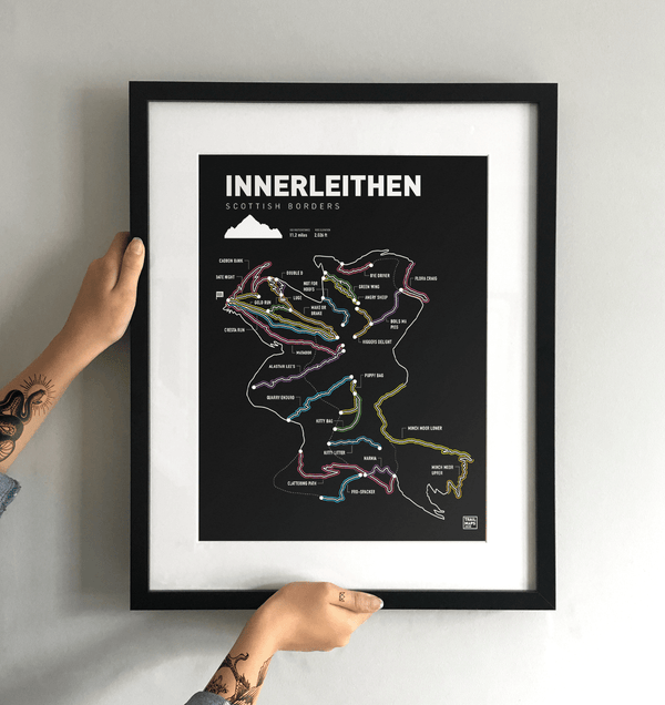 Innerleithen Art Print – TrailMaps