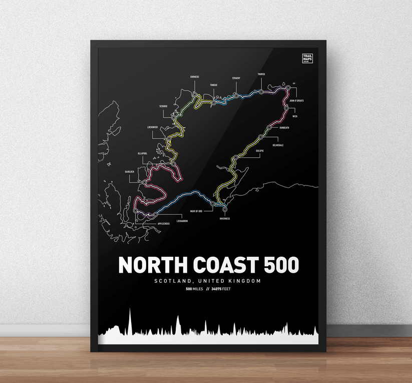North Coast 500 Art Print – TrailMaps