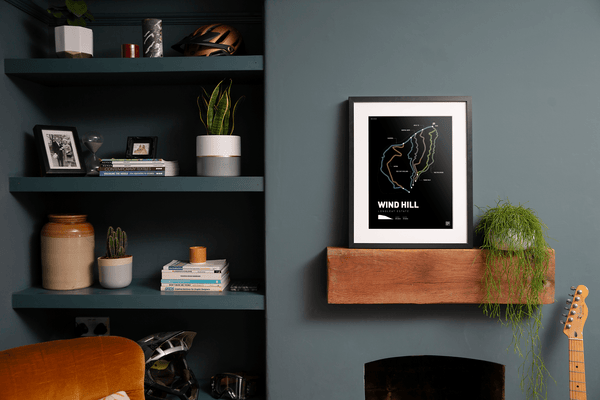 Wind Hill Bike Park Art Print – TrailMaps